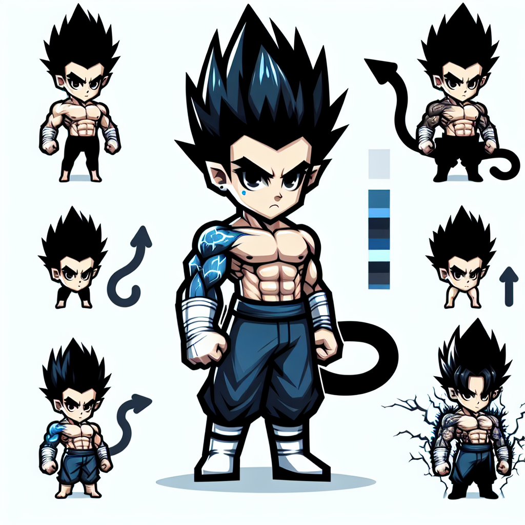 Vegeta tattoo drawing - Fiercetattoostudio.com
