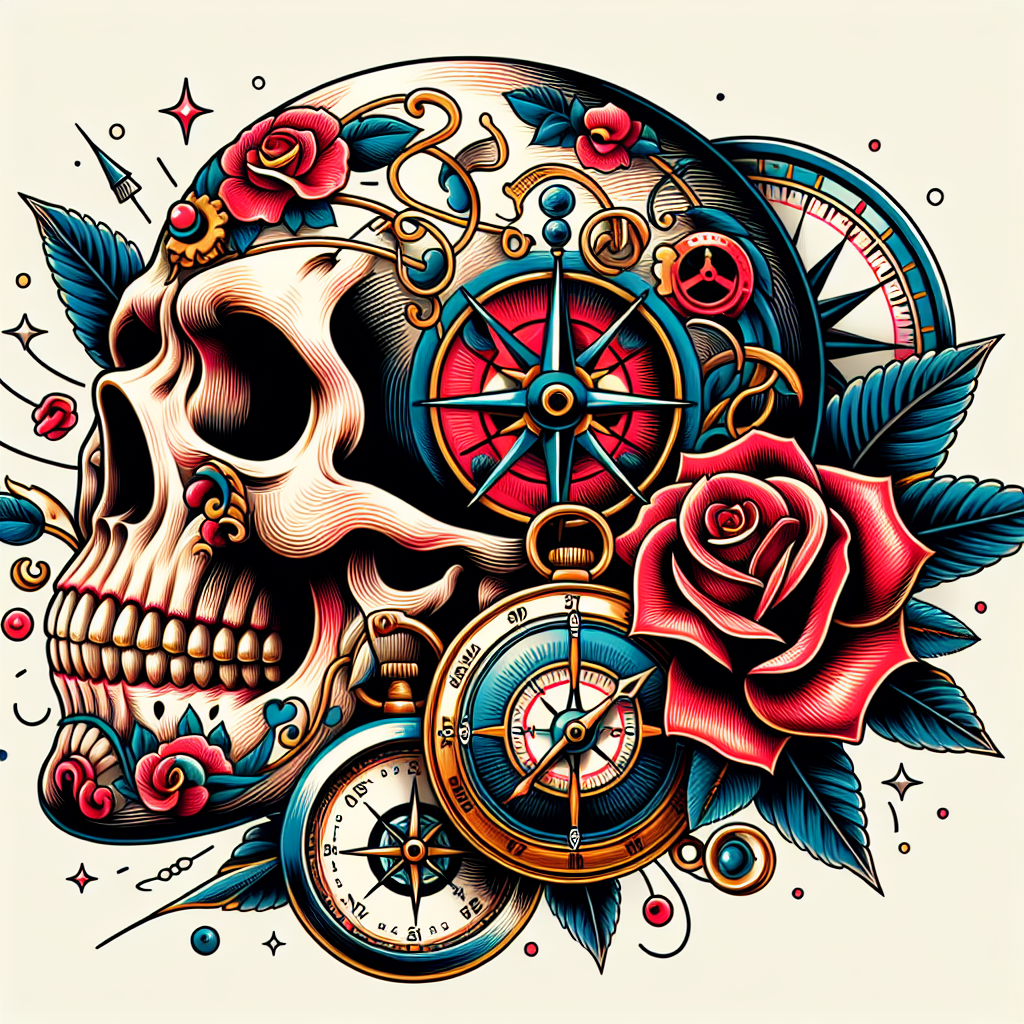 Best Neo-Traditional Skull Tattoo Generator | Vondy