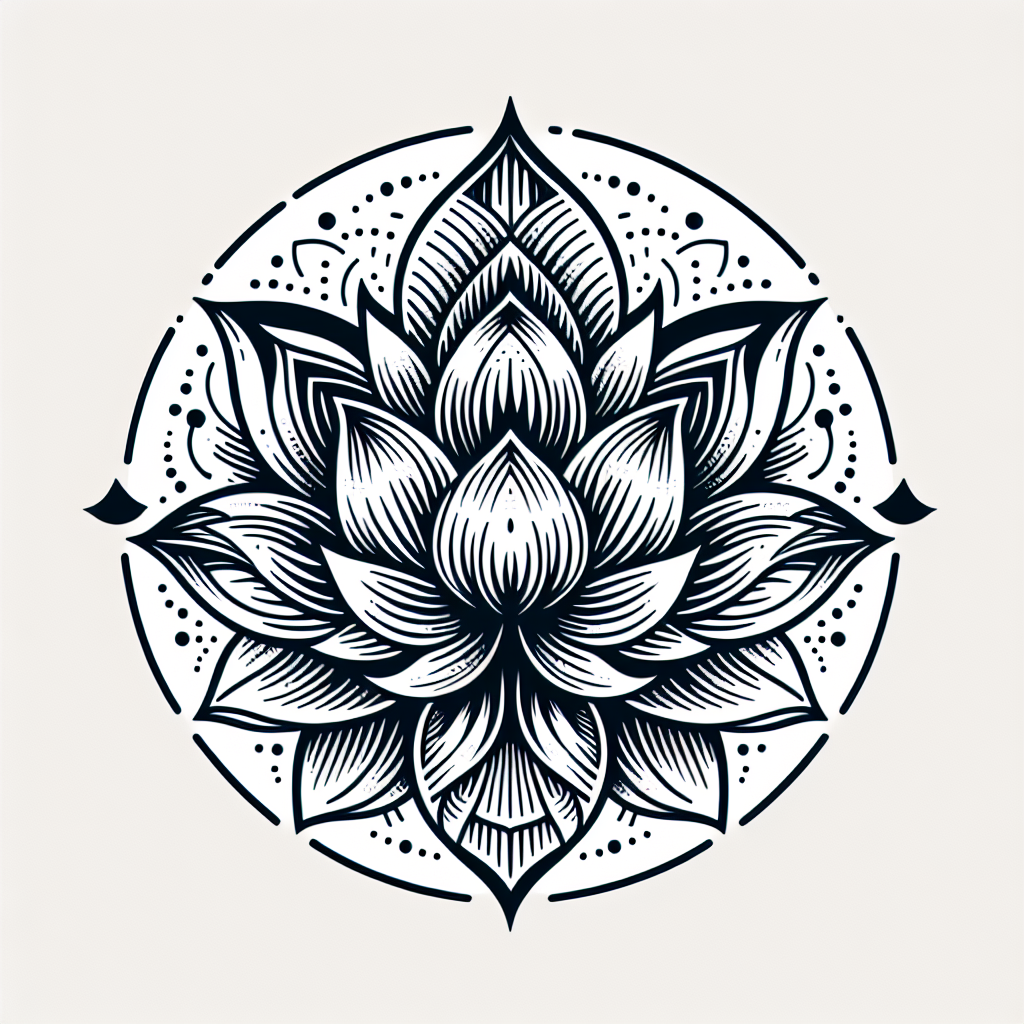 Best Abstract Lotus Tattoo Generator | Vondy