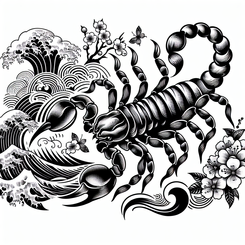 Best Japanese Scorpion Tattoo Generator | Vondy