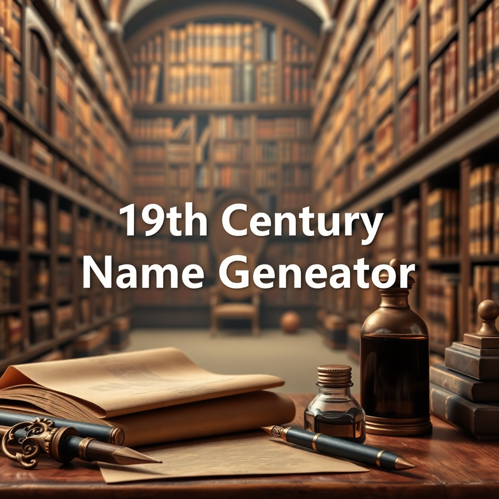 Best 19Th Century Name Generator | Vondy