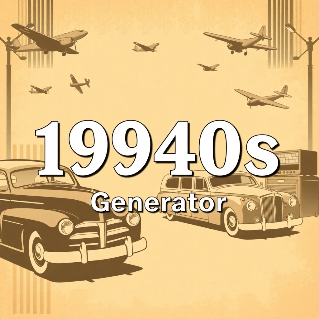 Best 1940S Name Generator | Vondy
