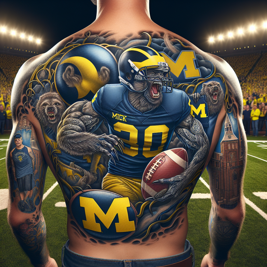 Best Michigan Football Tattoo Ideas | Vondy