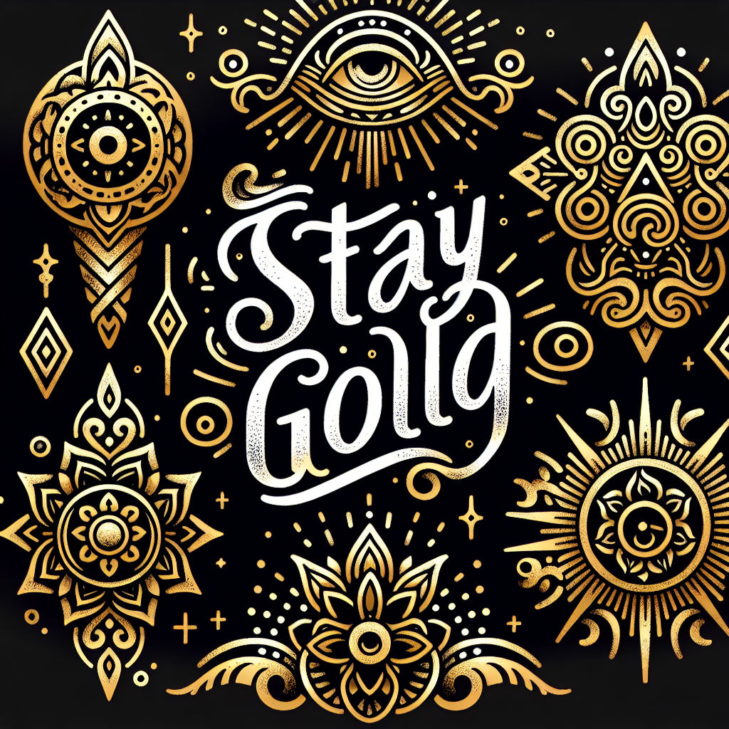 Best Stay Gold Tattoo Ideas | Vondy