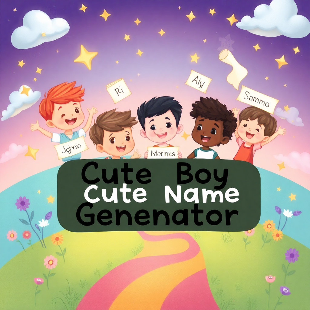 Best Cute Boy Name Generator | Vondy