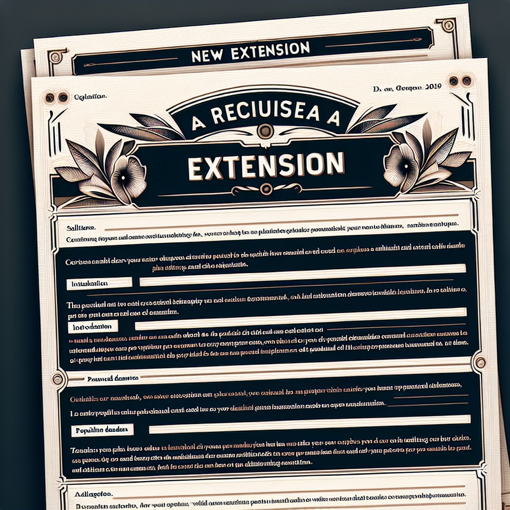 Best Extension Request Email Template | Vondy