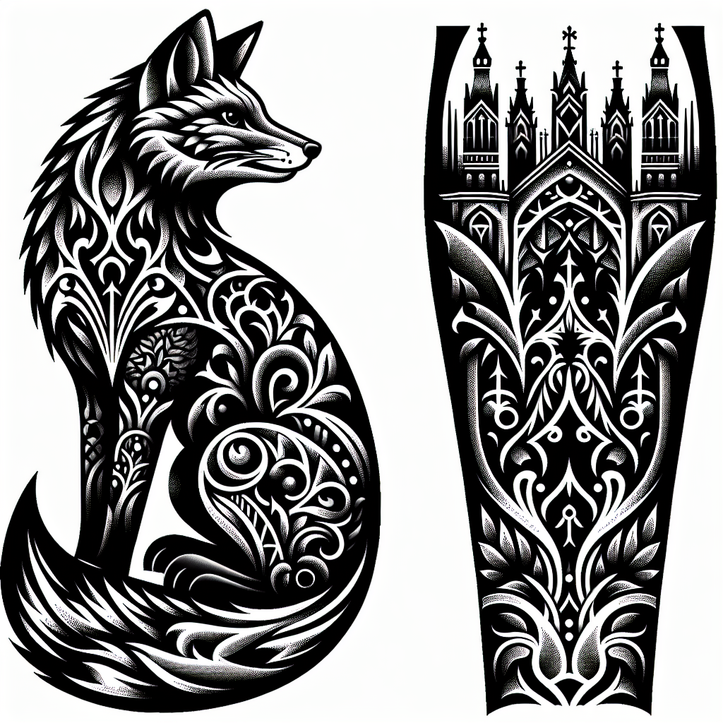 Best Gothic Fox Tattoo Generator | Vondy