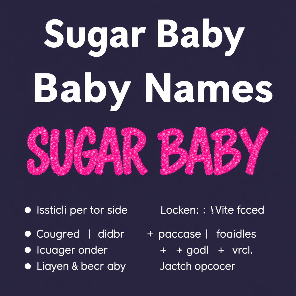 Best Sugar Baby Name Generator | Vondy