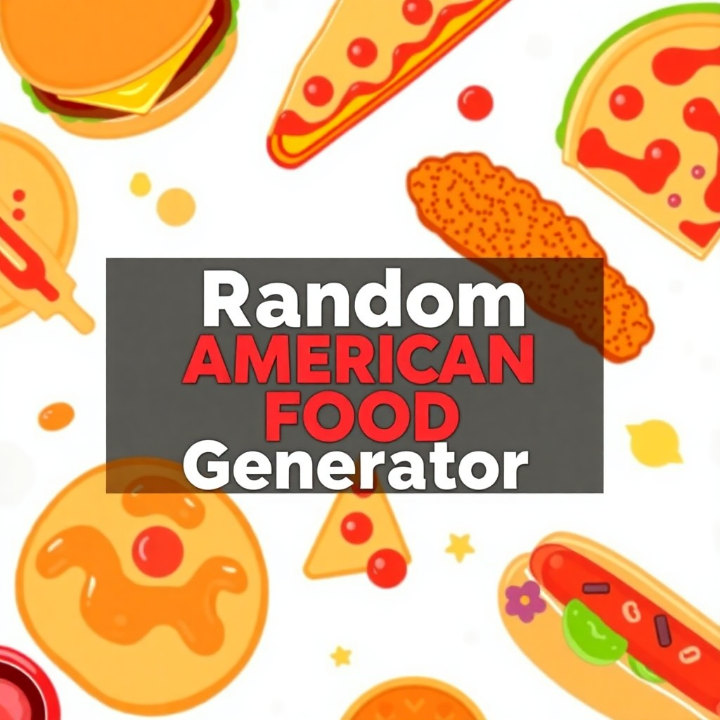 Best Random American Food Generator | Vondy