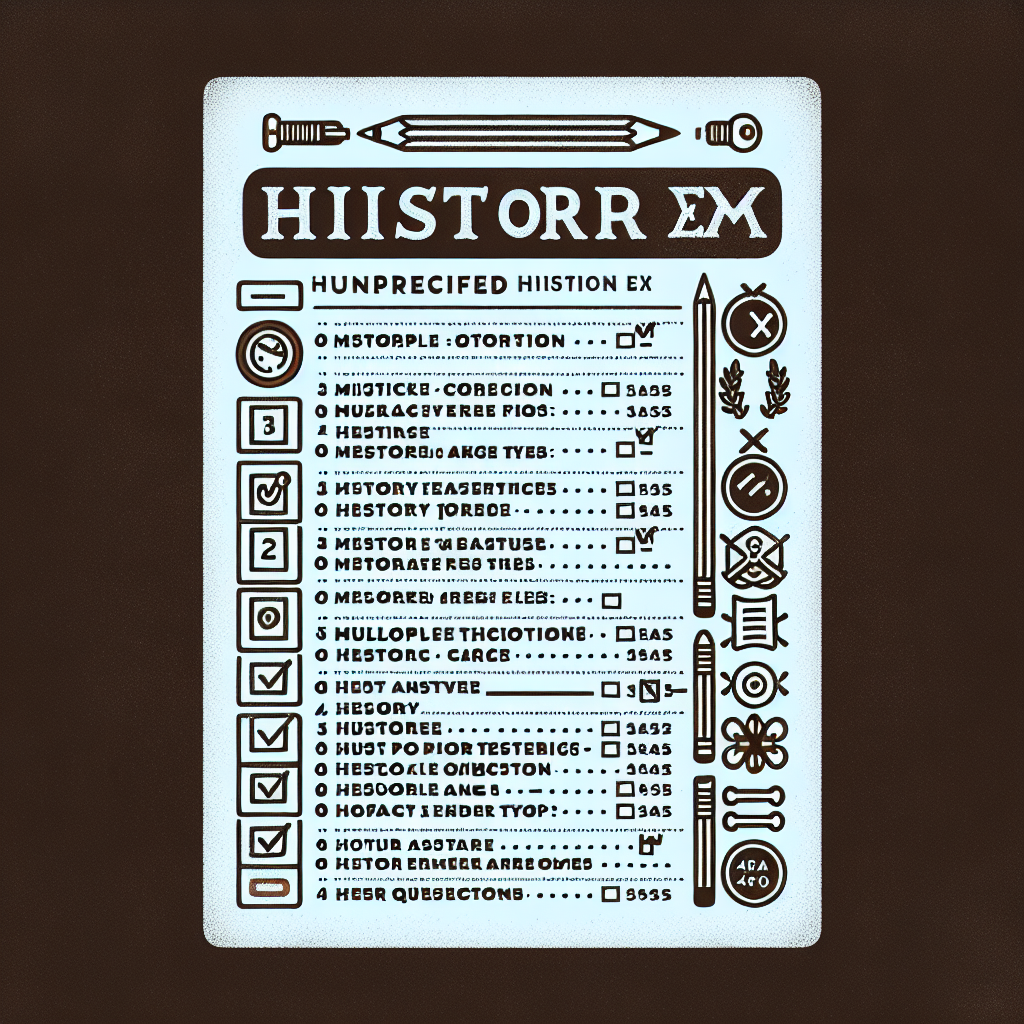 Best History Exam Question Generator | Vondy