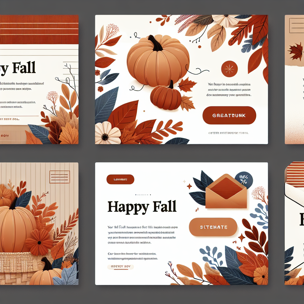 Best Fall Email Template | Vondy