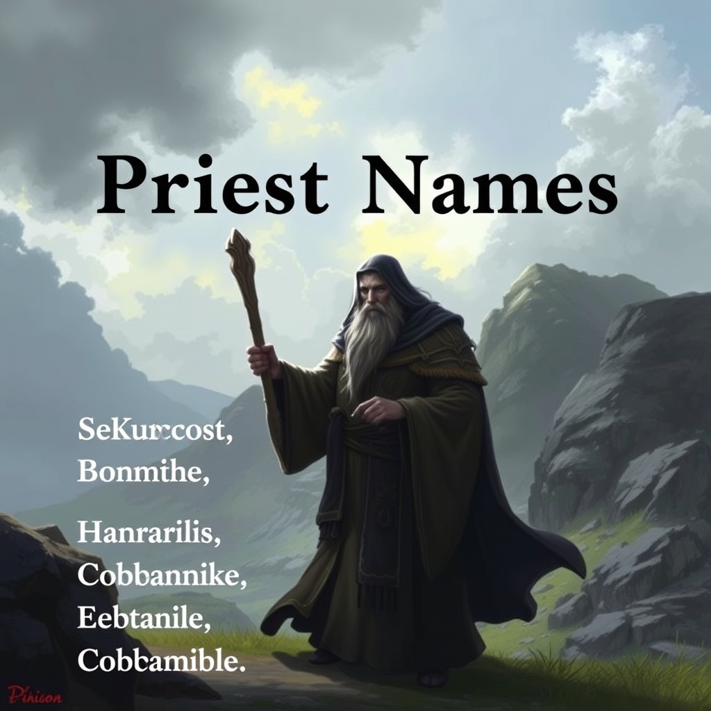 Best Priest Name Generator | Vondy