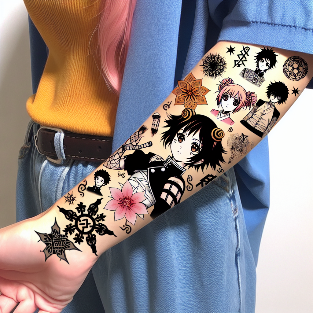 Anime Figuren Mit Arm Tattoos #animetattoo #animetattoos