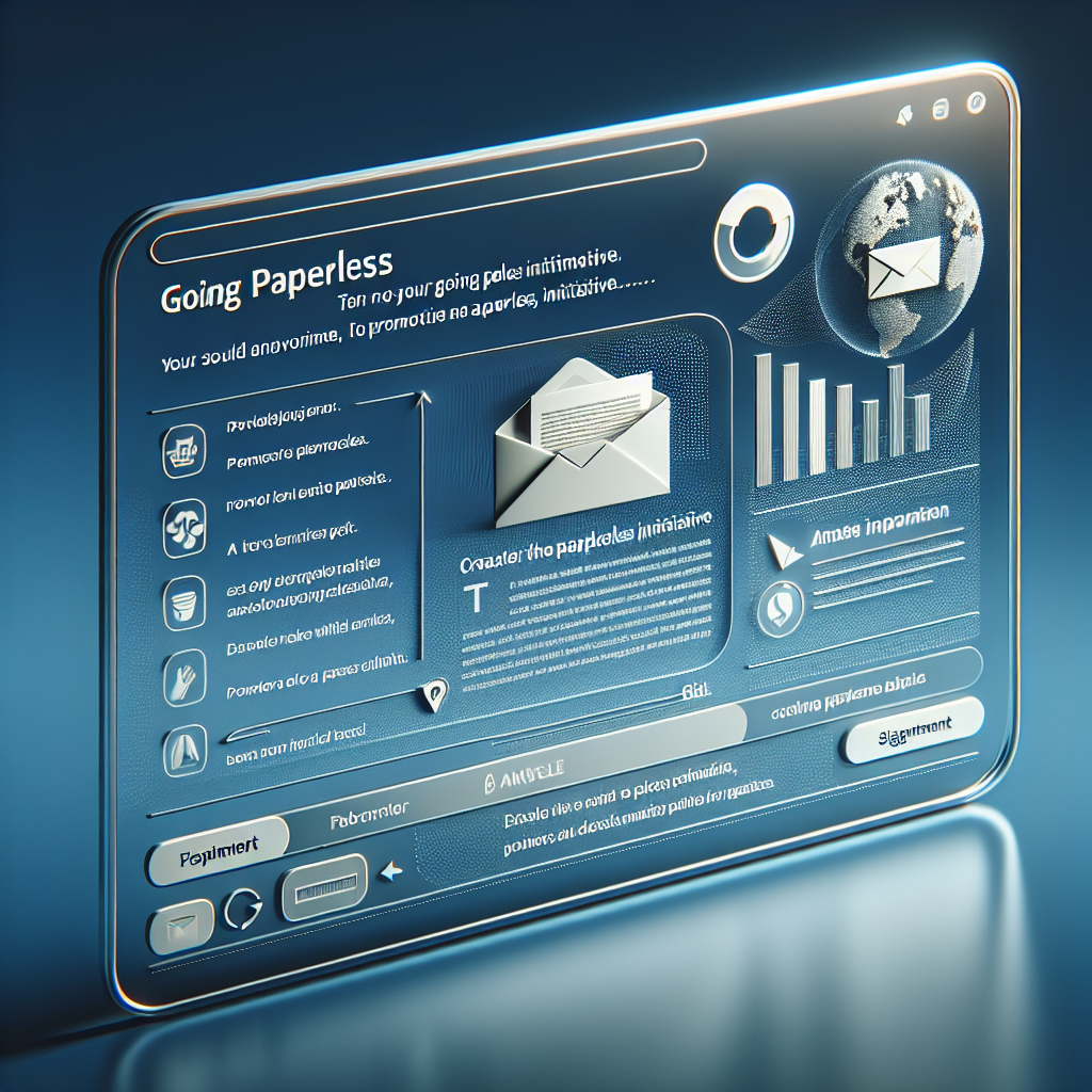 Best Going Paperless Email Template | Vondy