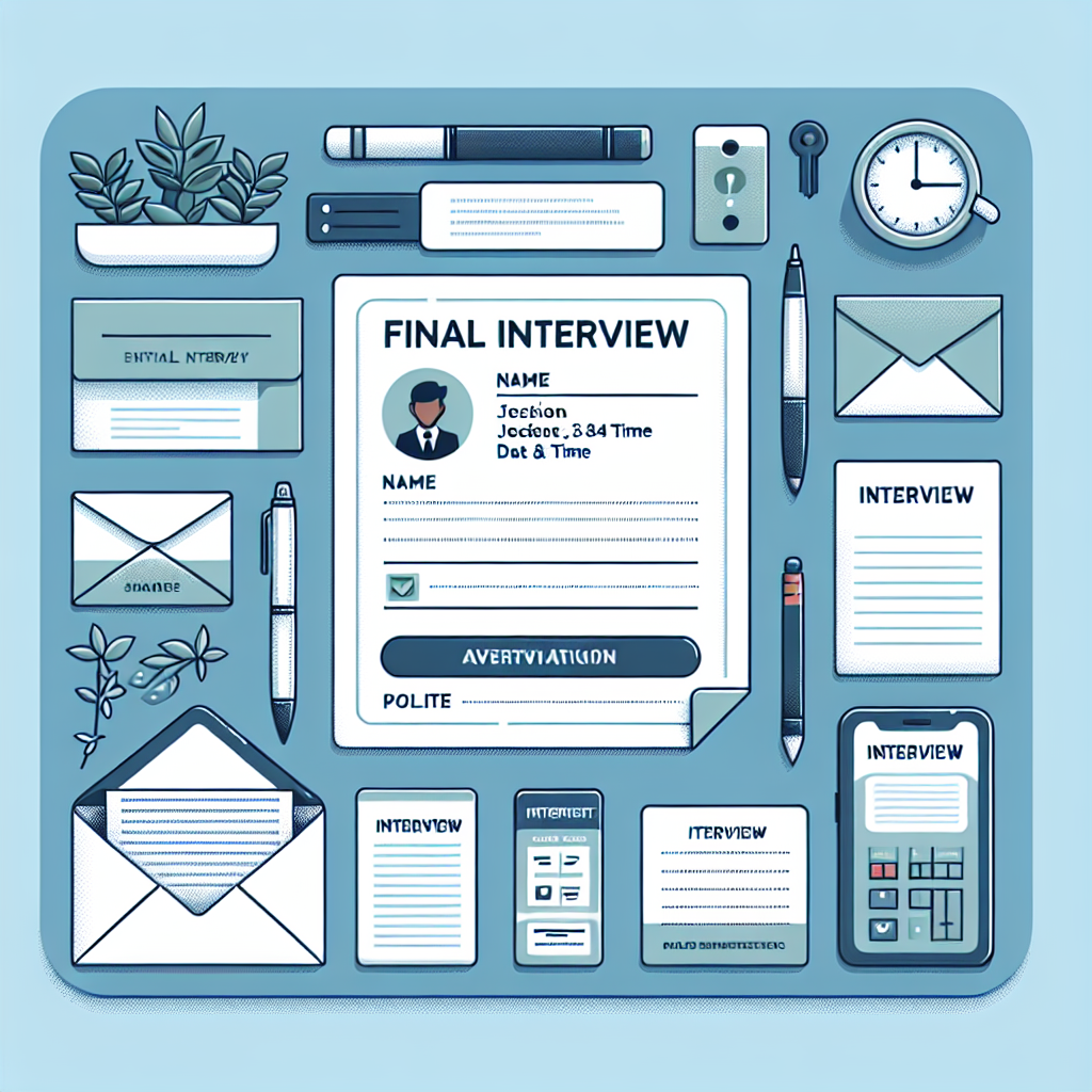 Best Final Interview Email Template | Vondy