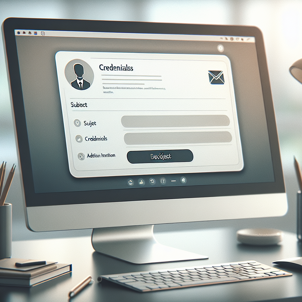 Best Credentials Email Template | Vondy