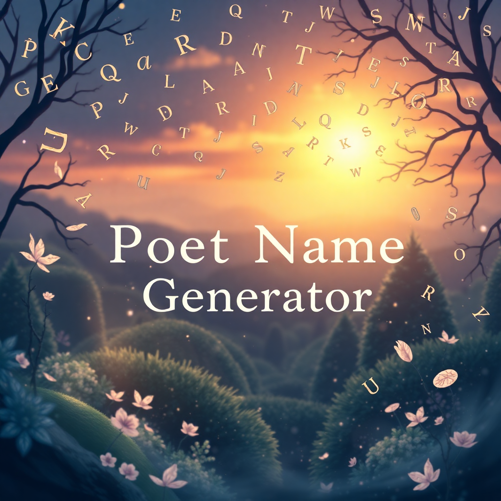 Best Poet Name Generator | Vondy