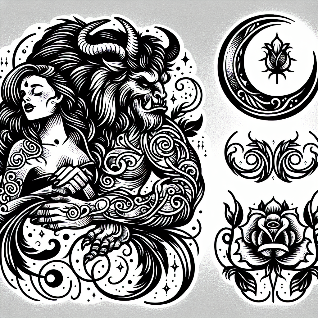 Best Beauty And The Beast Tattoo Ideas | Vondy