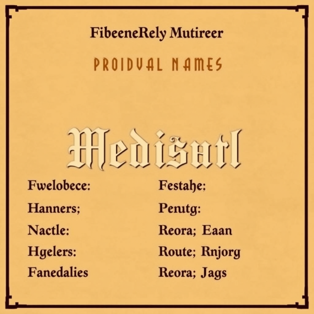 Best Medival Name Generator | Vondy