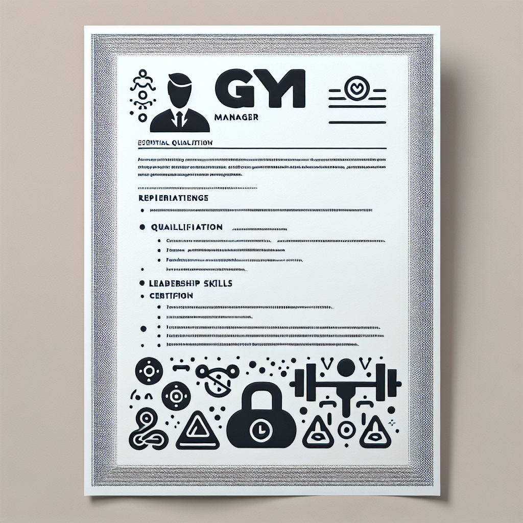 Best Gym Manager Cover Letter Generator | Vondy