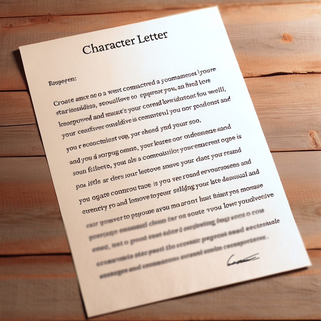 How To Write A Character Letter For Someone In Jail | Vondy