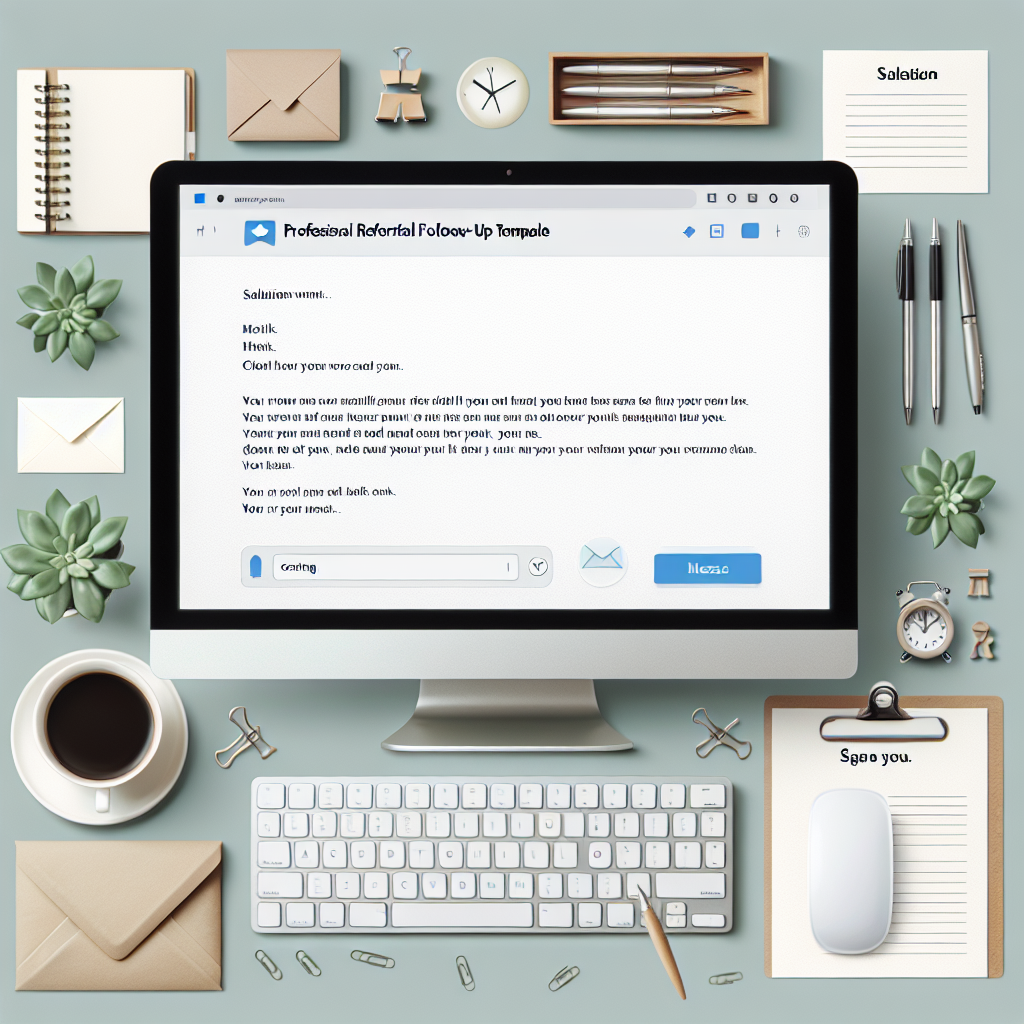 Best Referral Follow Up Email Template | Vondy