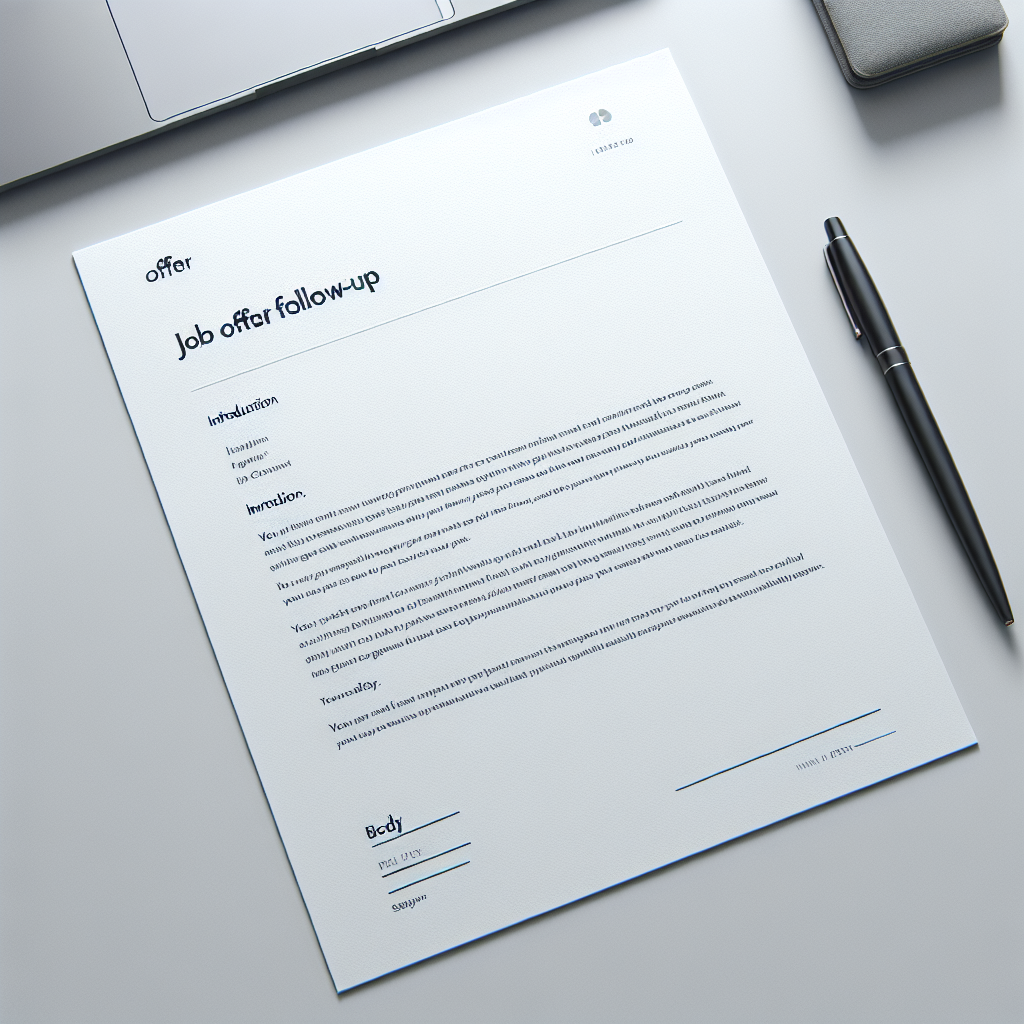 Best Job Offer Follow Up Email Template | Vondy