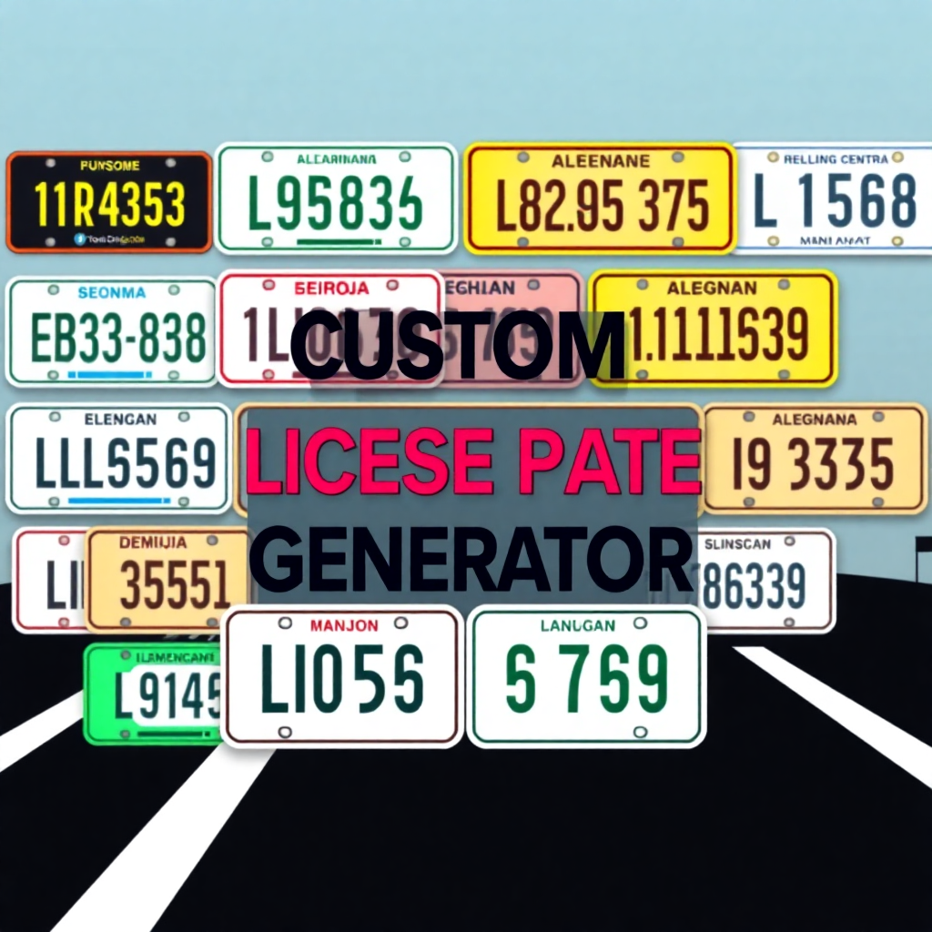Best Custom License Plate Name Generator | Vondy