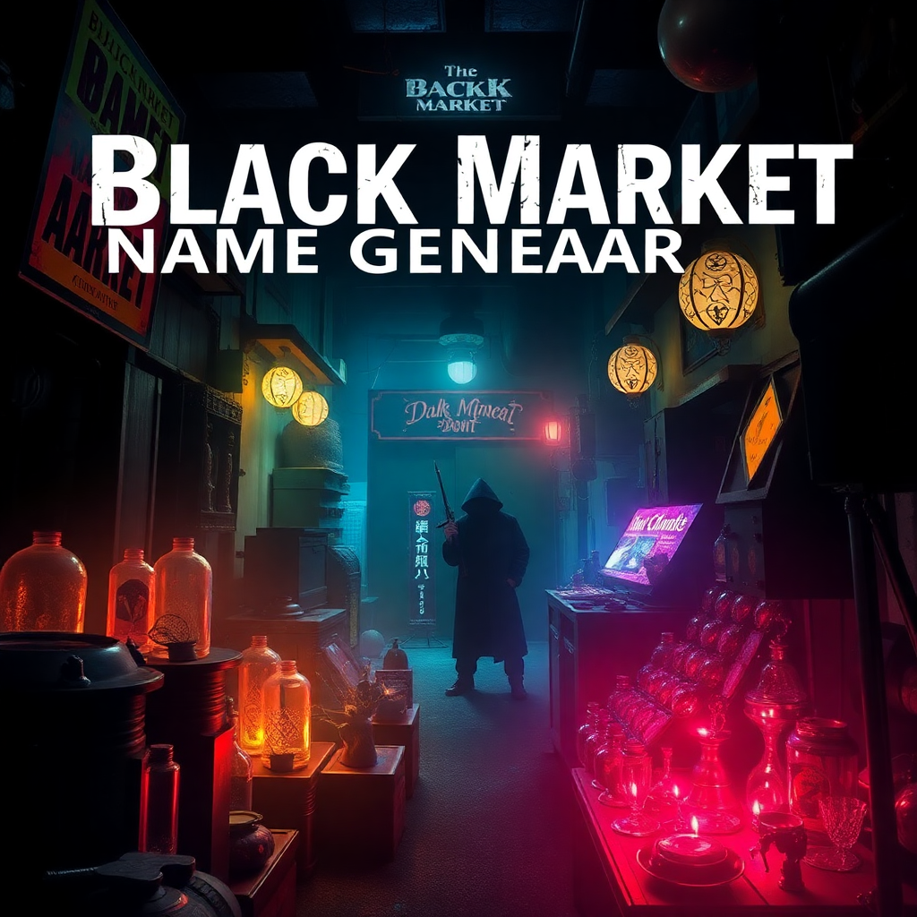 Best Black Market Name Generator | Vondy
