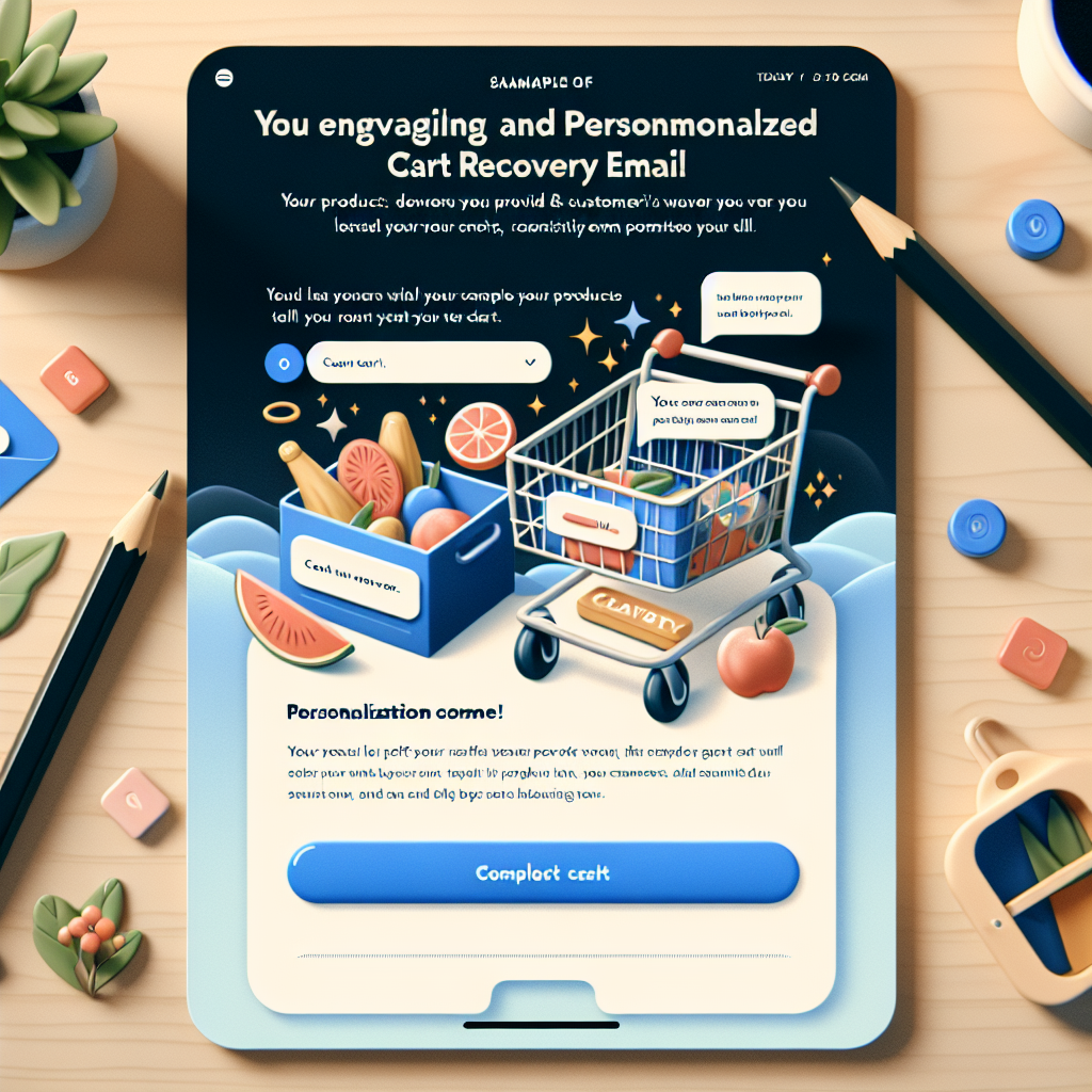 Best Shopify Cart Recovery Email Template | Vondy