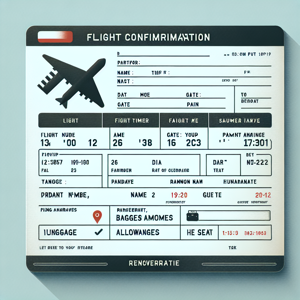 Best Flight Confirmation Email Template | Vondy