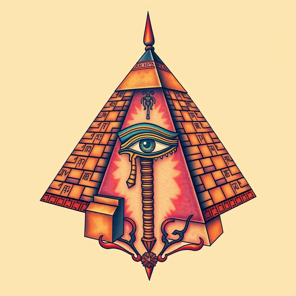 Best Egyptian Pyramid Tattoo Ideas | Vondy