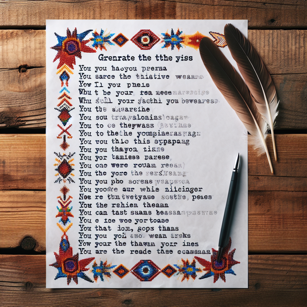 Best Native American Song Lyrics Generator | Vondy