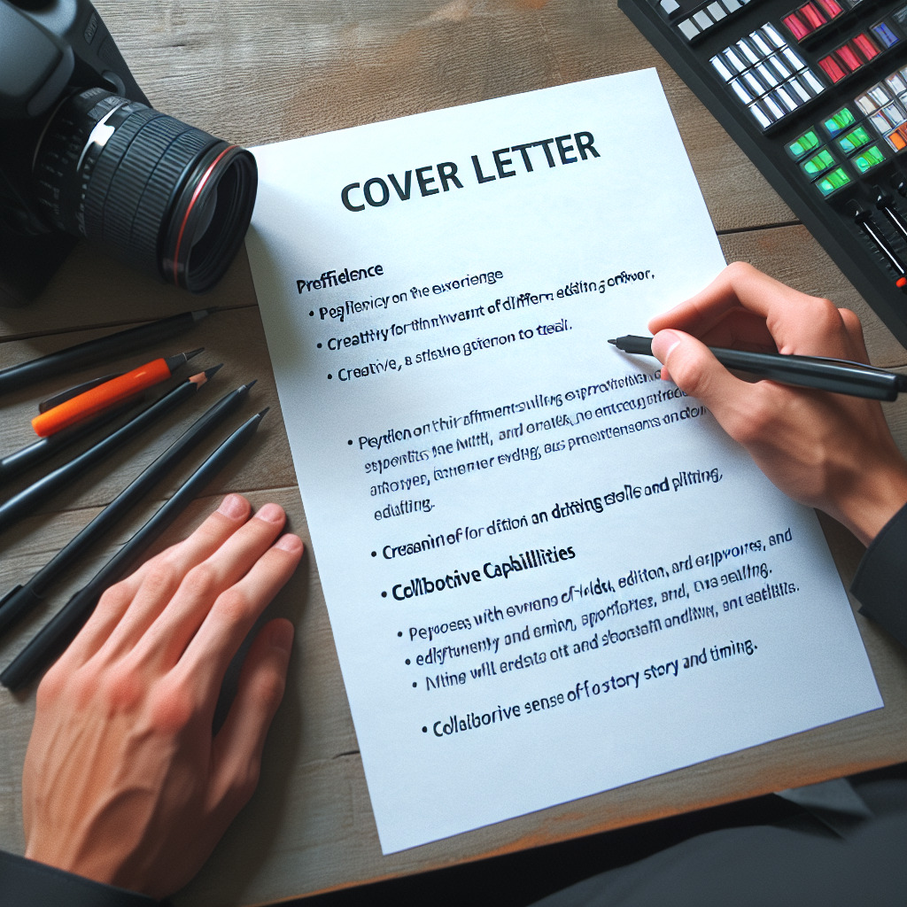Best Video Editor Cover Letter Generator | Vondy