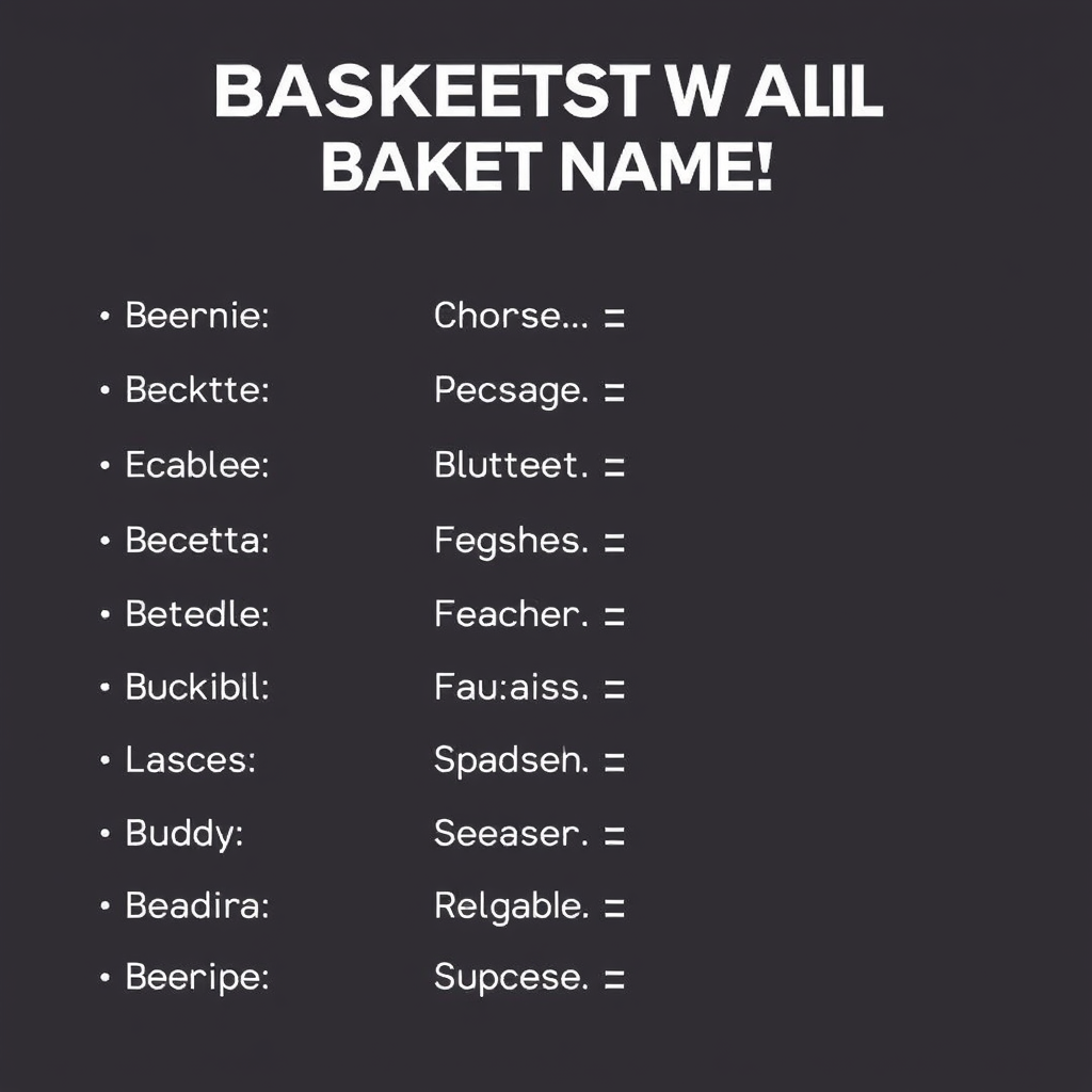 Best Basketball Name Generator | Vondy