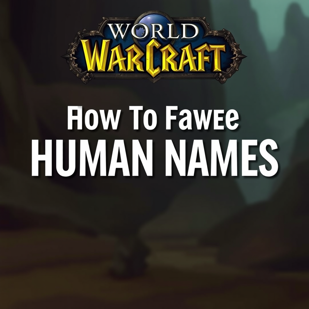 Best Wow Human Name Generator | Vondy