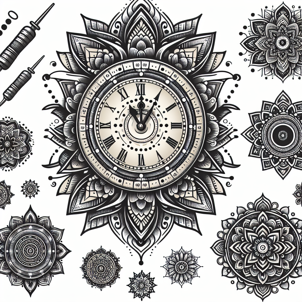 Best Mandala Clock Tattoo Generator | Vondy