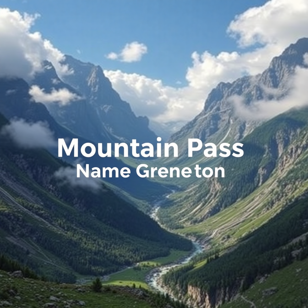 Best Mountain Pass Name Generator | Vondy