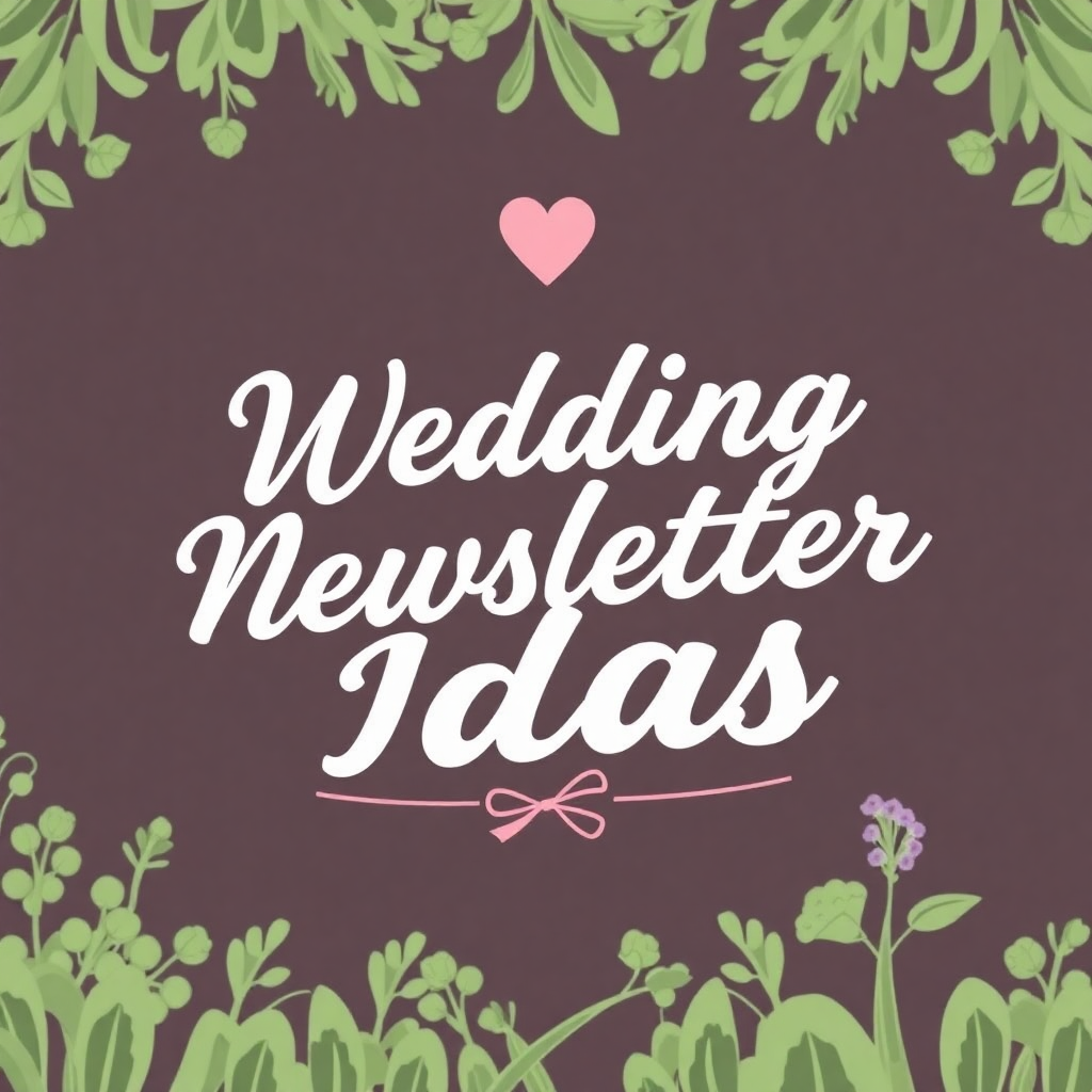 Best Wedding Newsletter Ideas | Vondy