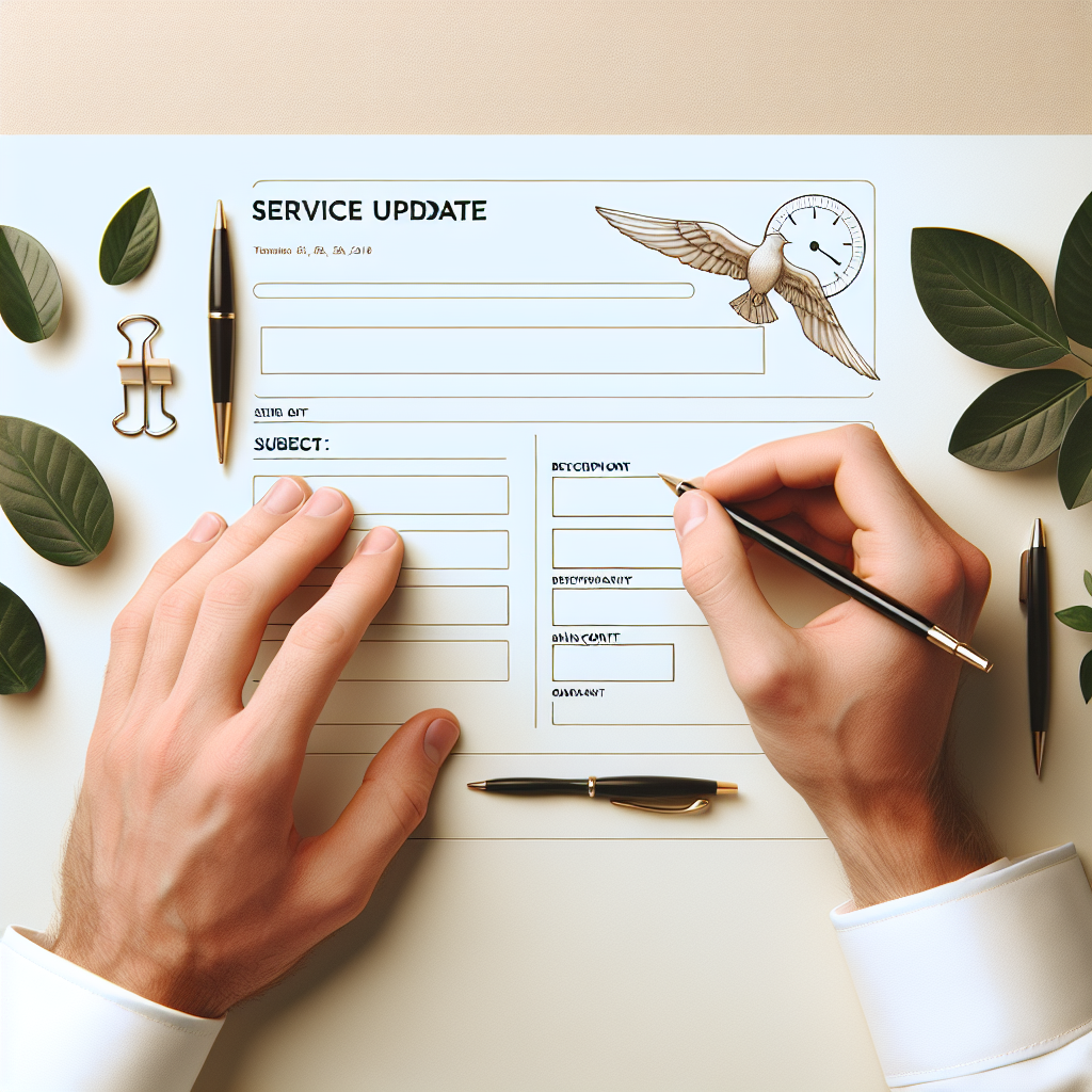 Best Service Update Email Generator | Vondy