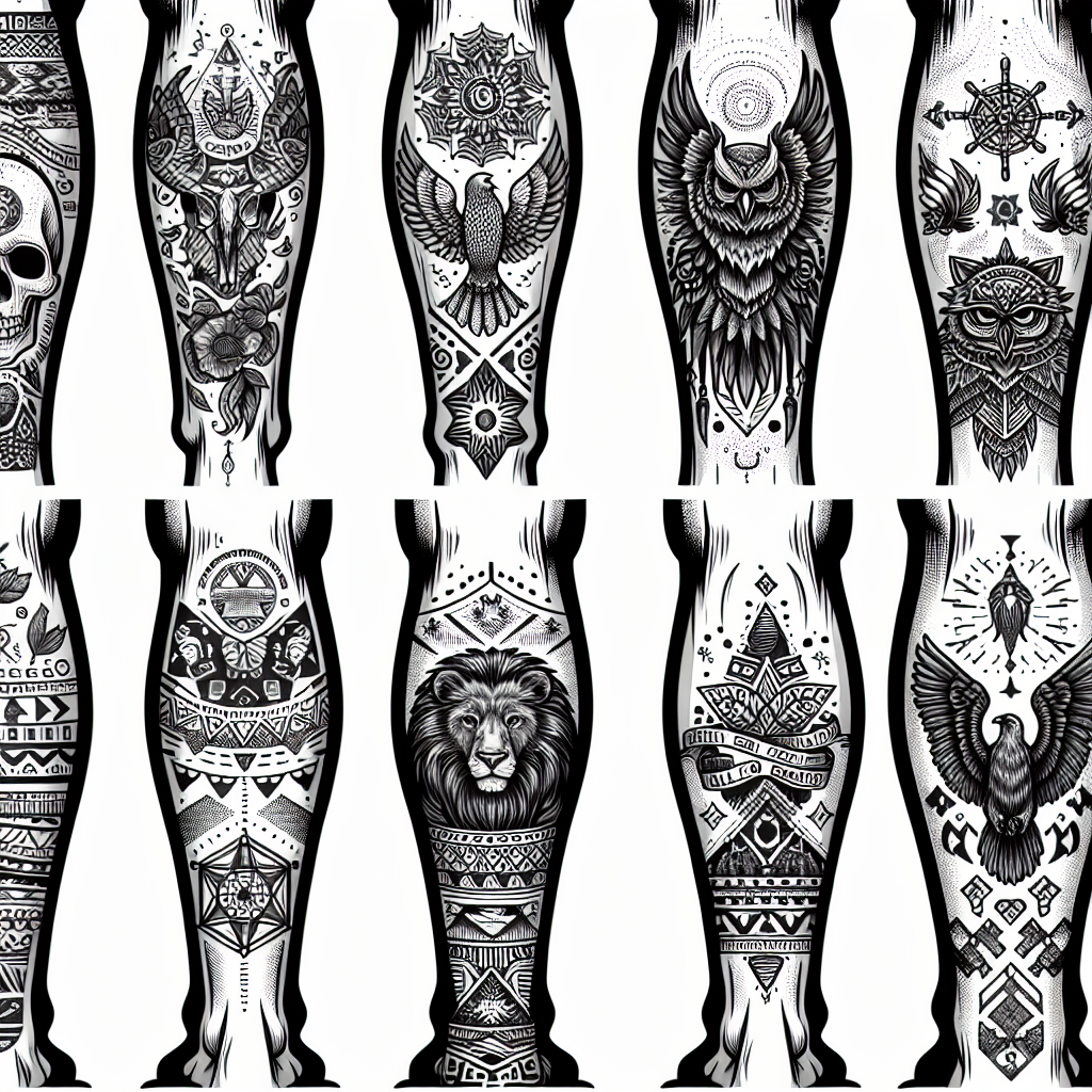 Best Mens Calf Tattoo Ideas | Vondy