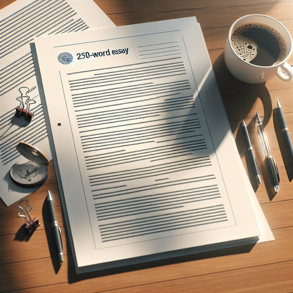 How To Write A 250 Word Essay | Vondy