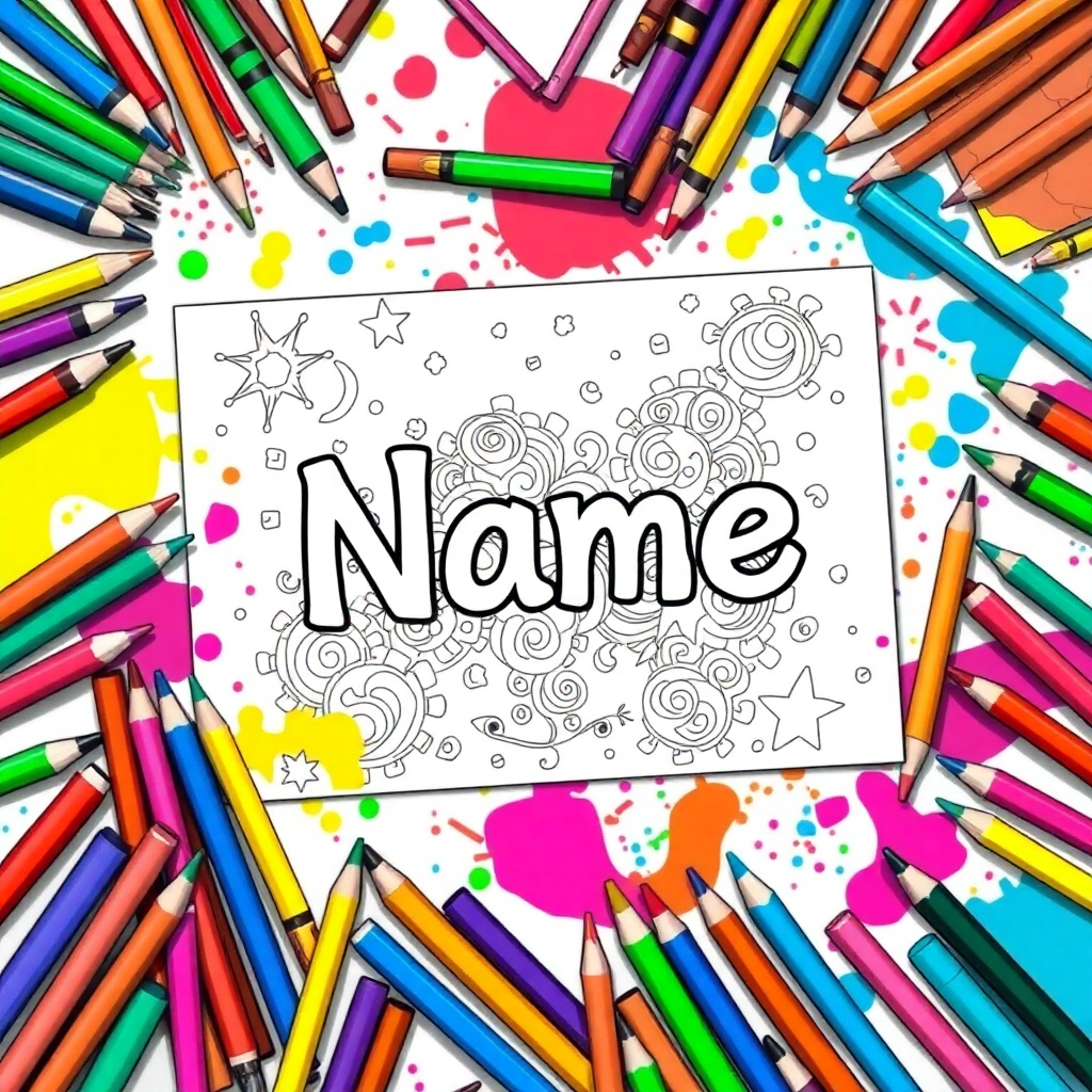 Best Free Name Coloring Page Generator | Vondy