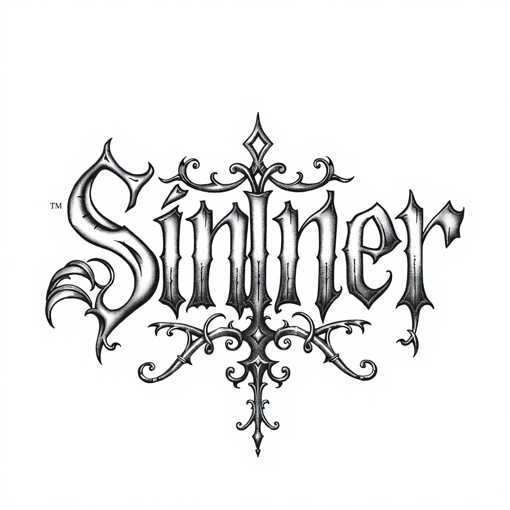 Ambigram tattoos sinner saint - Eagleviewtattoo.com