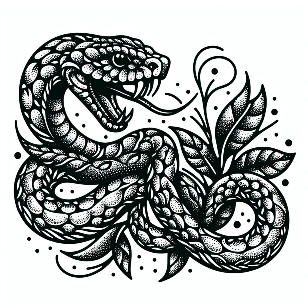 Best Stipple Snake Tattoo Generator | Vondy