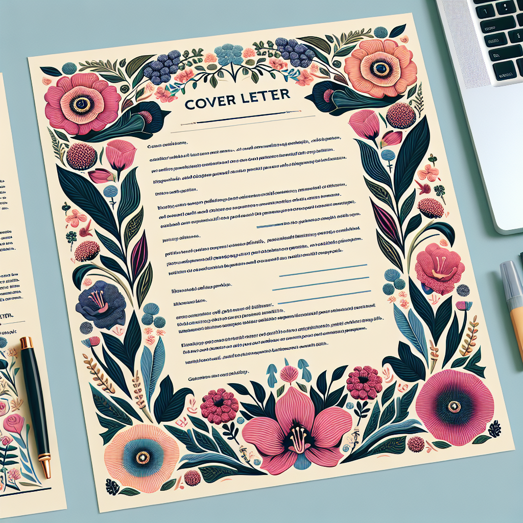Best Florist Cover Letter Generator | Vondy