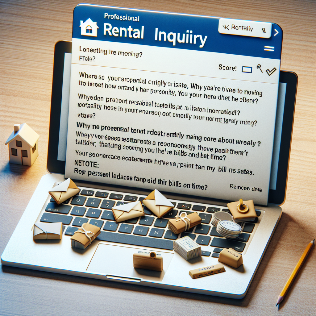Best Rental Inquiry Email Template | Vondy