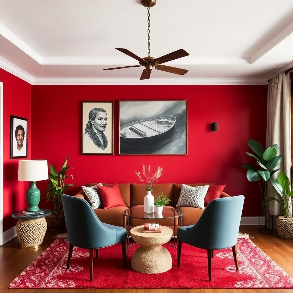Best Red Wall Design Ideas | Vondy