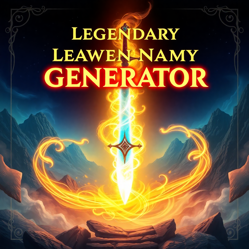 Best Legendary Weapon Name Generator | Vondy