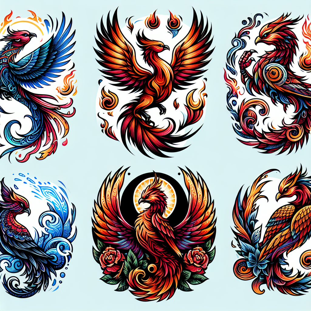 Best Portrait Phoenix Tattoo Generator | Vondy